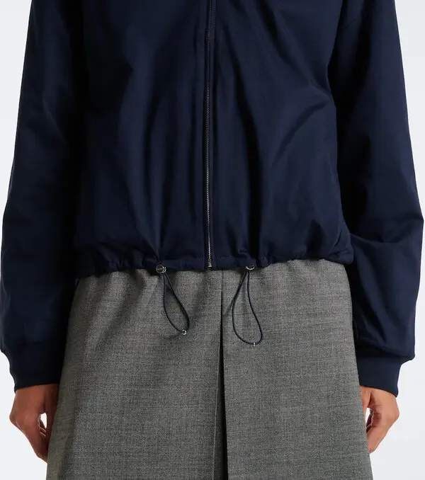 Prada Reversible Re-nylon And Jersey Blouson Jacket