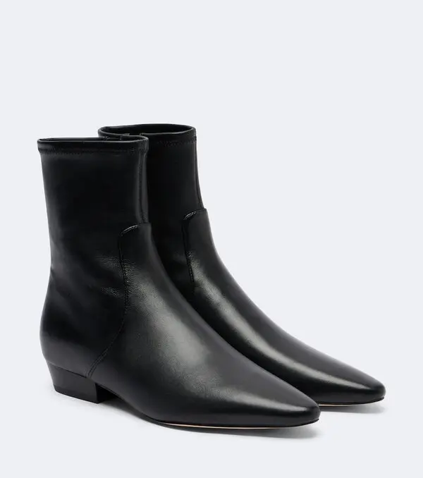Veronica Beard Glinda Leather Ankle Noots
