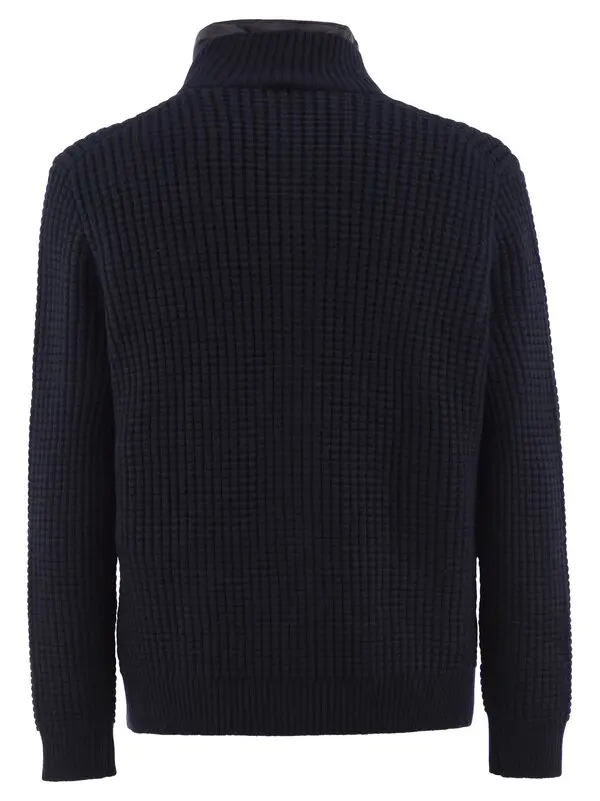 FAY Wool Cardigan With Removable Padded Gilet