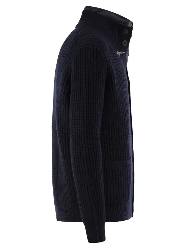 FAY Wool Cardigan With Removable Padded Gilet