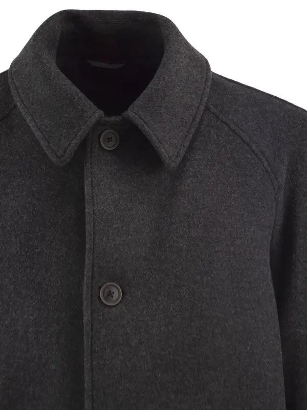Herno Wool-blend Coat With A Clean, Timeless Design