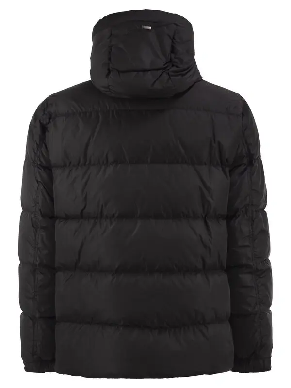 Herno Padded Down Jacket With High Collar And Integrated Hood