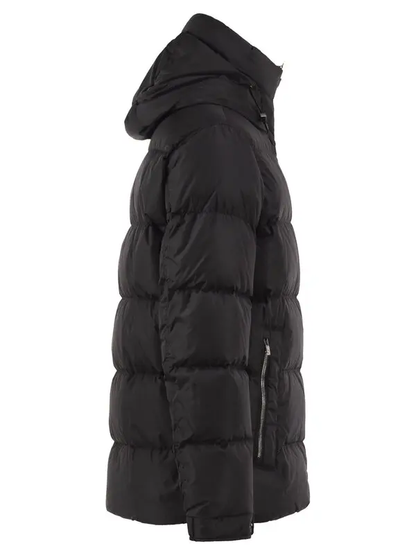Herno Padded Down Jacket With High Collar And Integrated Hood