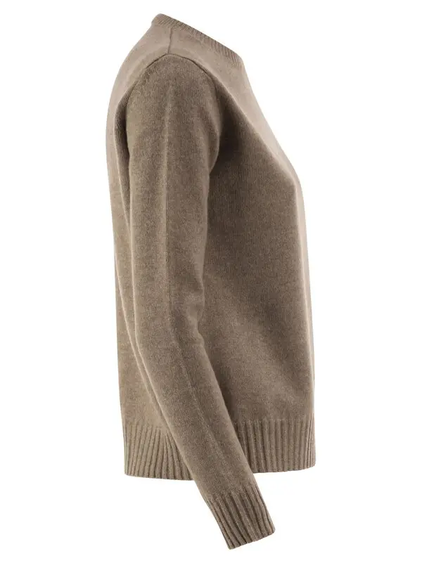 Max Mara Mxmlume Pure Cashmere Crew-neck Jumper - Brown