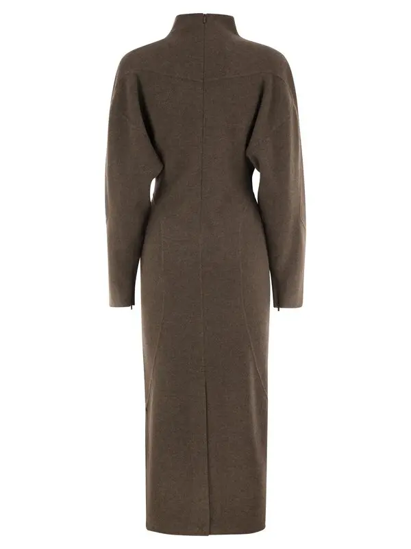 Max Mara Mxstenuta Virgin Wool And Cashmere Midi Dress