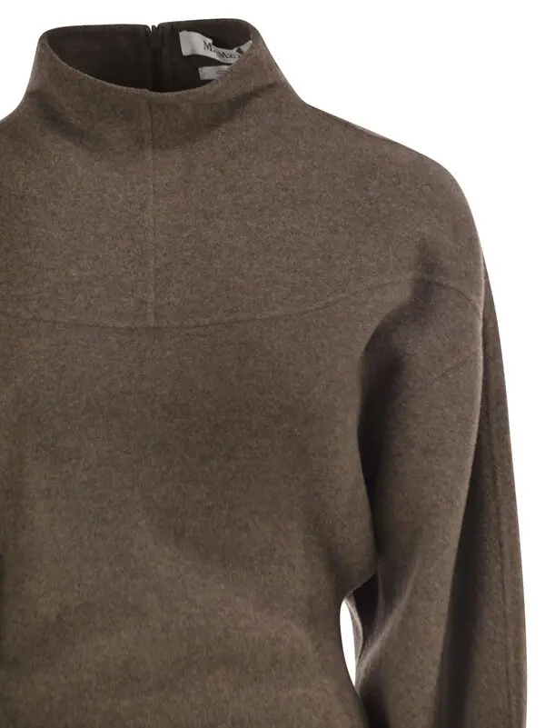 Max Mara Mxstenuta Virgin Wool And Cashmere Midi Dress