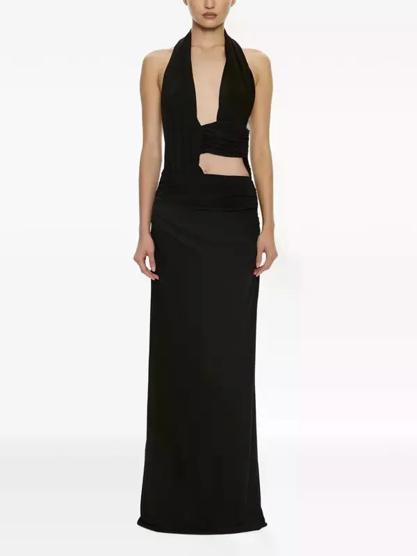 Christopher Esber Draped Cummerbund Maxi Dress