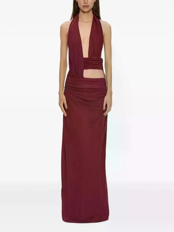 Christopher Esber Draped Cummerbund Maxi Dress
