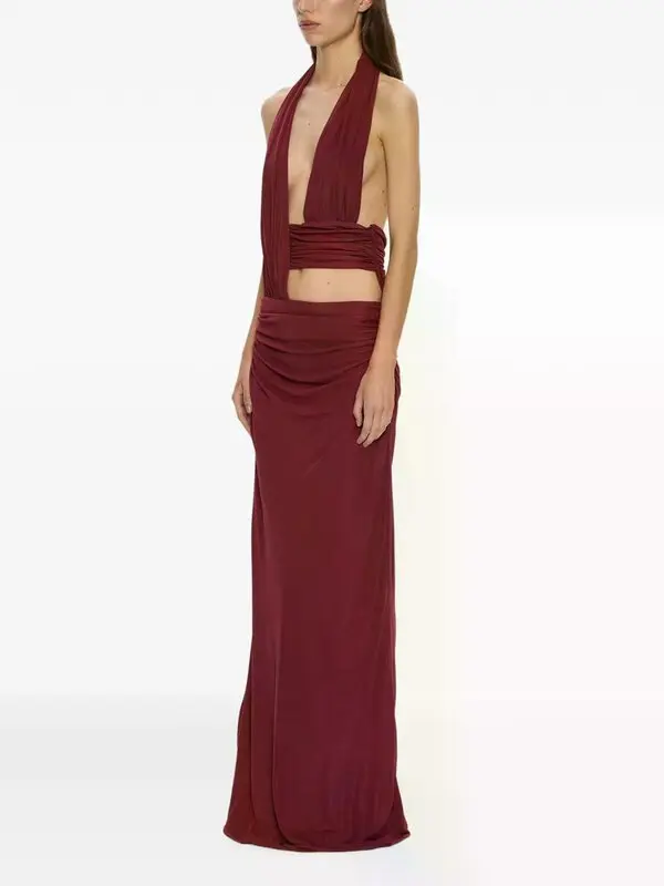 Christopher Esber Draped Cummerbund Maxi Dress