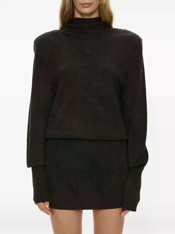 Christopher Esber Cesura Cowl-neck Mini Dress - Grey