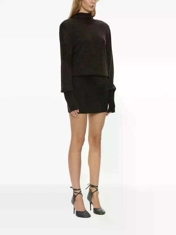 Christopher Esber Cesura Cowl-neck Mini Dress - Grey