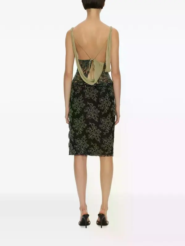 Christopher Esber Aluna Lace Draped Top