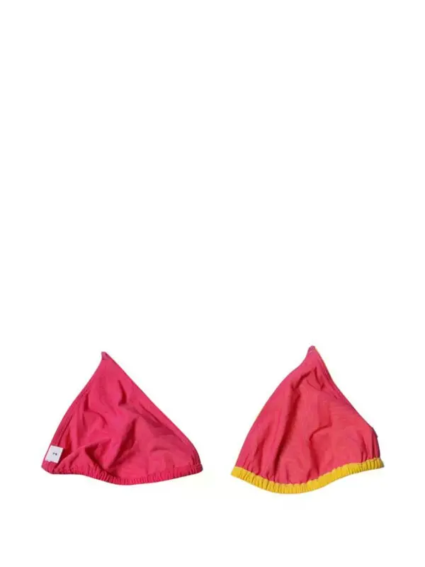 Dolce & Gabbana Colour-block Triangle Bikini Top