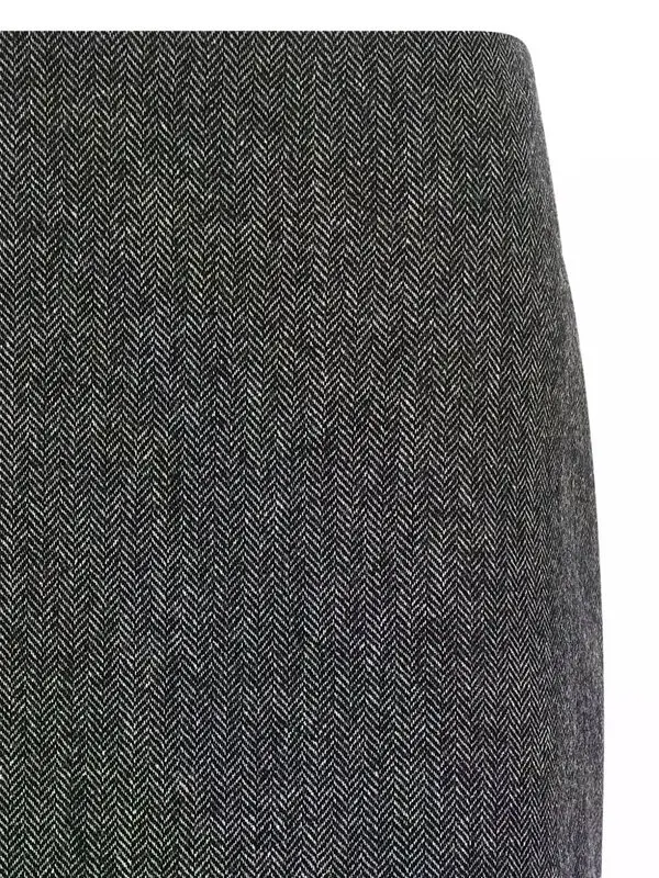 BLAZÉ MILANO Coci Herringbone-pattern Mini Skirt