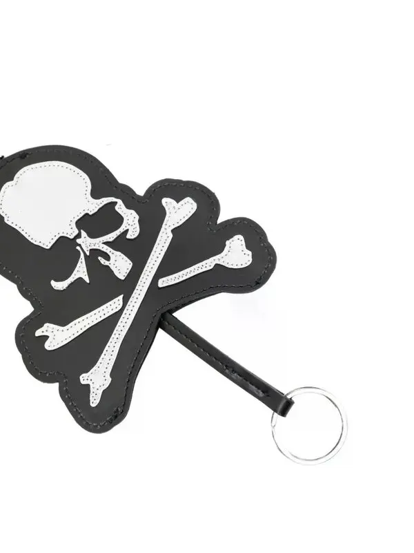 MASTERMIND WORLD Skull-patch Leather Keyring