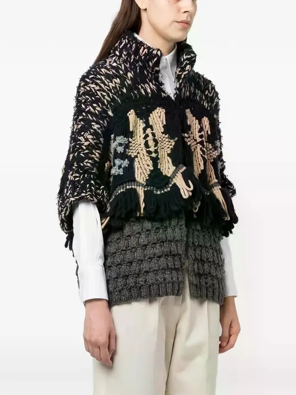 Brunello Cucinelli Floral-intarsia Chunky-knit Cardigan