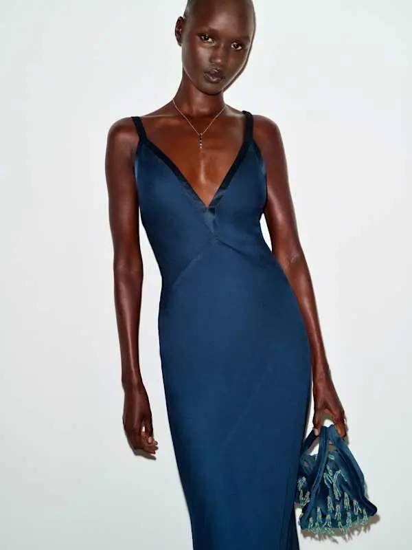 REFORMATION Ciera Dress - Blue