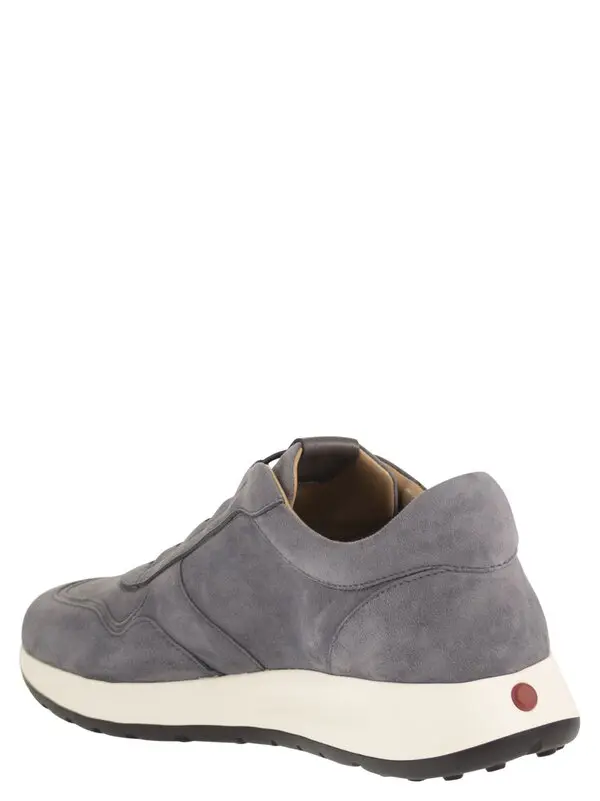 TOD'S Goatskin Suede Sneakers - Gray