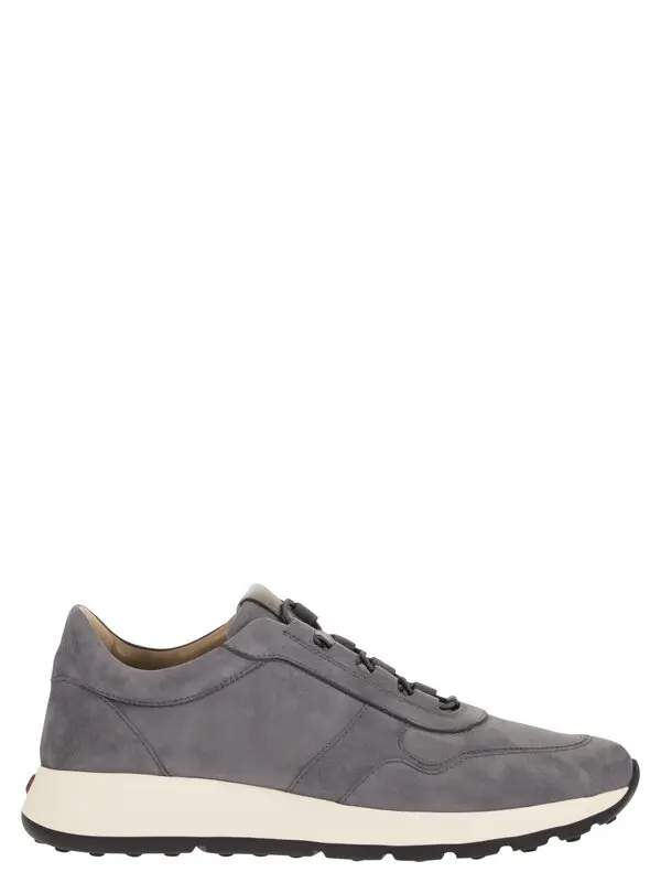TOD'S Goatskin Suede Sneakers - Gray