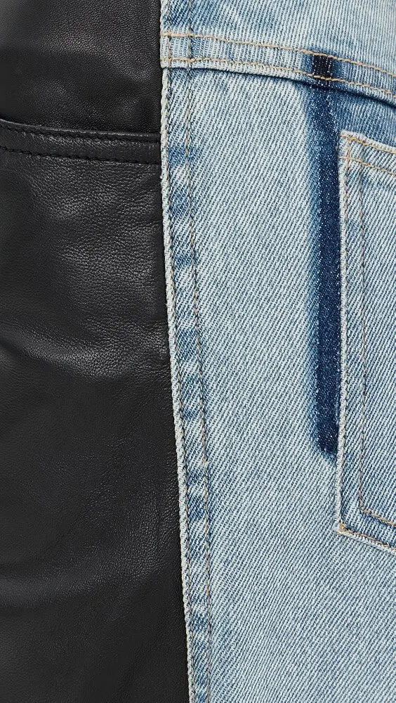 Christopher Esber Troy Deconstruct Leather Jeans