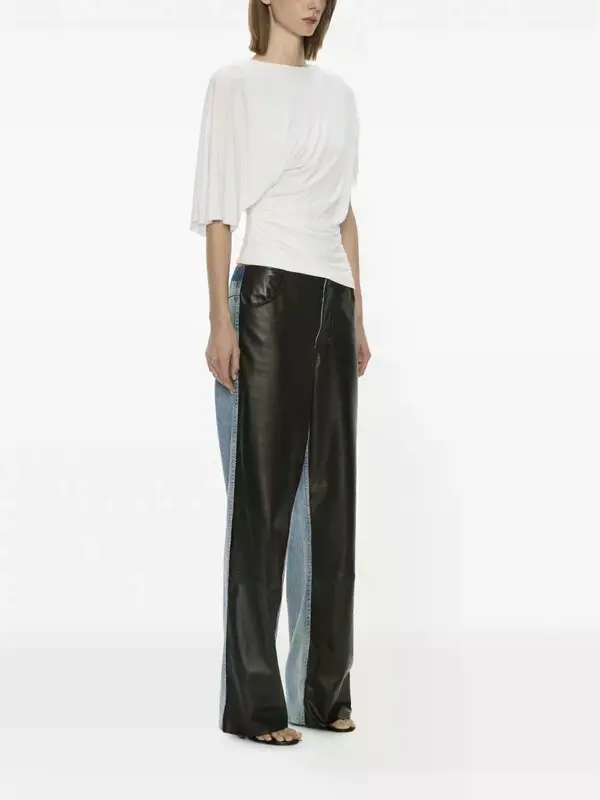 Christopher Esber Troy Deconstruct Leather Jeans