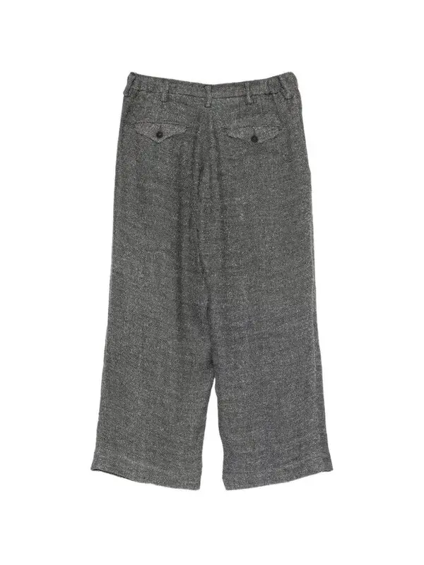 ZIGGY CHEN Pleated Wide-leg Trousers