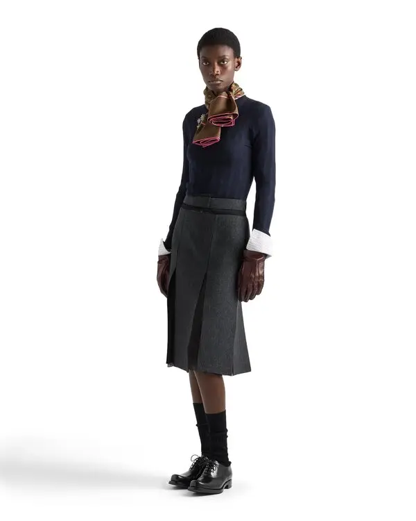 Prada Wool Crew-neck Sweater