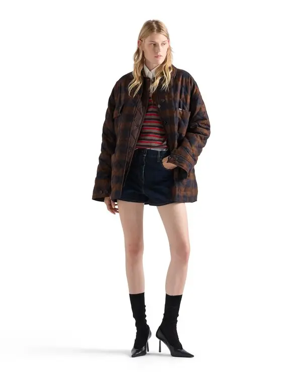 Prada Quilted Wool Caban Jacket