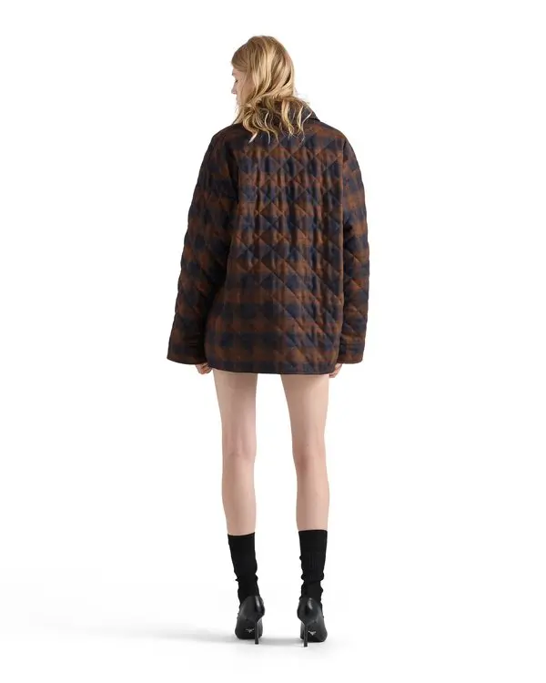 Prada Quilted Wool Caban Jacket