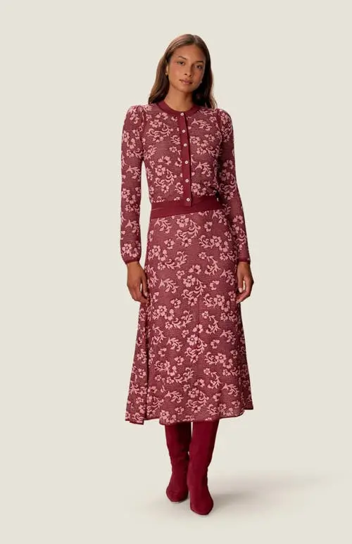 Rebecca Taylor Bryn Jacquard Sweater Skirt