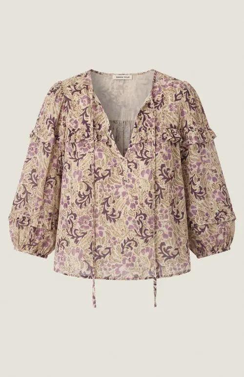 Rebecca Taylor Charlotte Ruffle Top