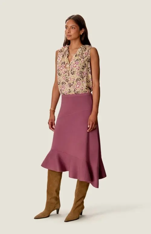 Rebecca Taylor Caroline Ruffle Sleeveless Top