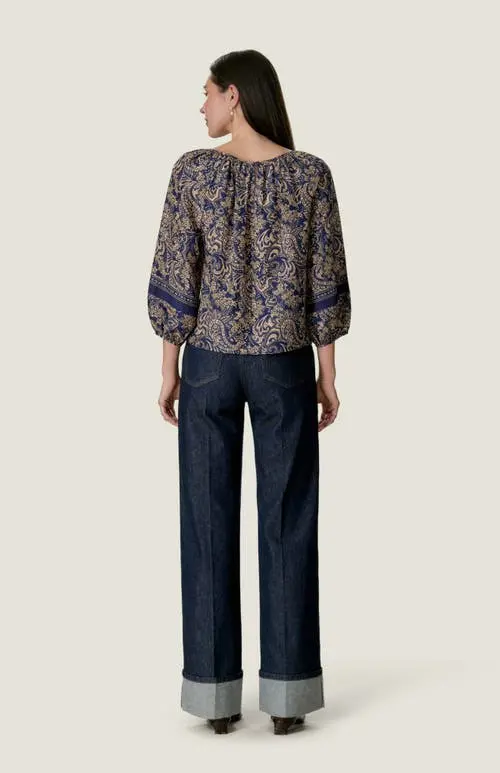 Rebecca Taylor Reese Paisley Blouse