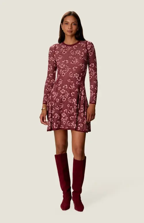 Rebecca Taylor Daleney Jacquard Sweater Dress