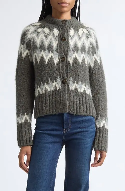 Veronica Beard Christina Fair Isle Cardigan
