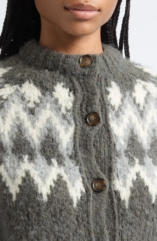 Veronica Beard Christina Fair Isle Cardigan