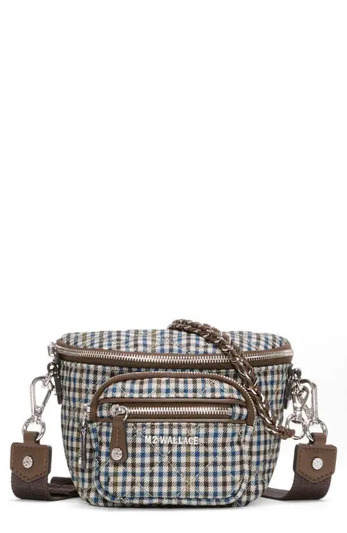 Mz Wallace Micro Crosby Sling Bag - Heritage Check