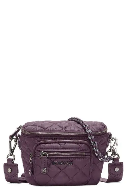 Mz Wallace Micro Crosby Sling Bag - Raisin