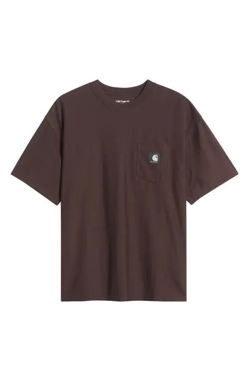 Carhartt Work In Progress Logo Pocket Cotton T-shirt - Palisander