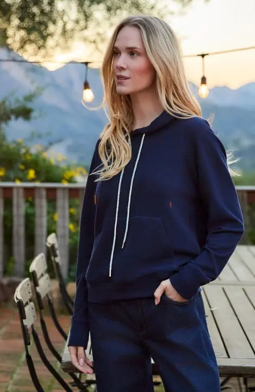 Karen Kane Rhinestone Drawstring Hoodie