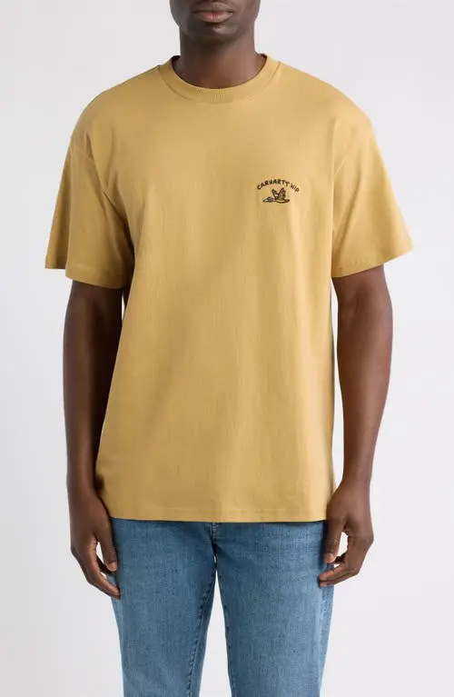 Carhartt Work In Progress Embroidered Animated Duck Organic Cotton T-shirt