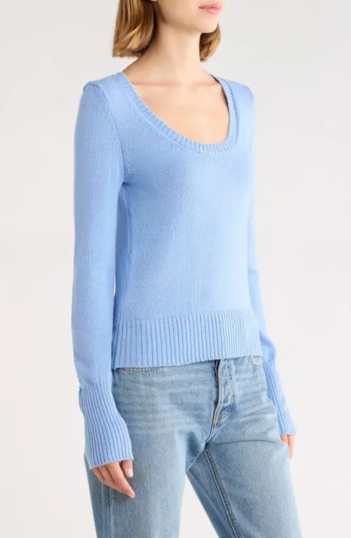 PACSUN Honora Scoop Neck Sweater - Blue
