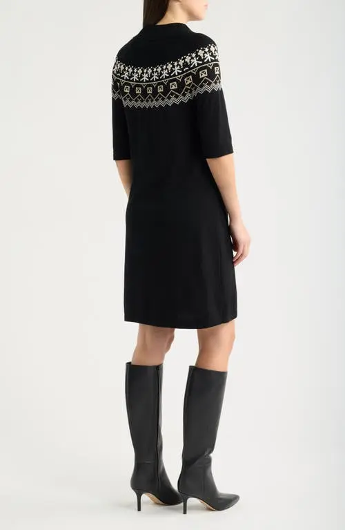 Julia Jordan Fair Isle Sweater Dress