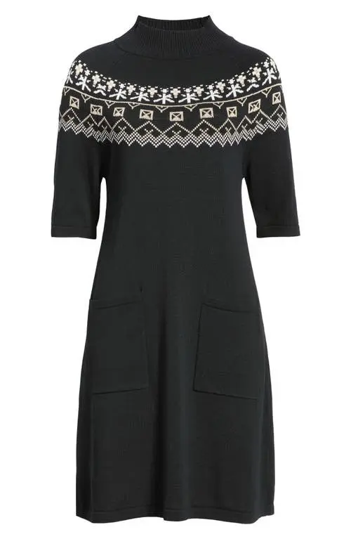 Julia Jordan Fair Isle Sweater Dress