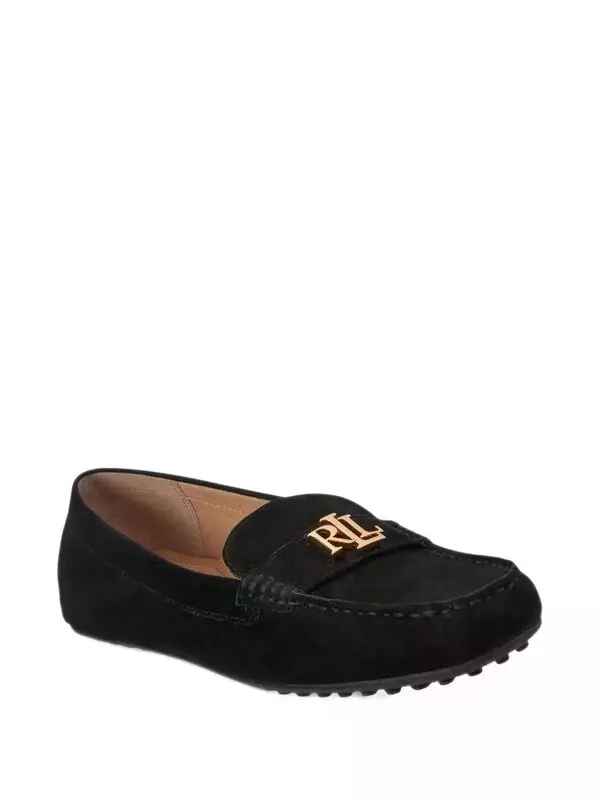 Ralph Lauren Barnsbury Logo-plaque Suede Loafers
