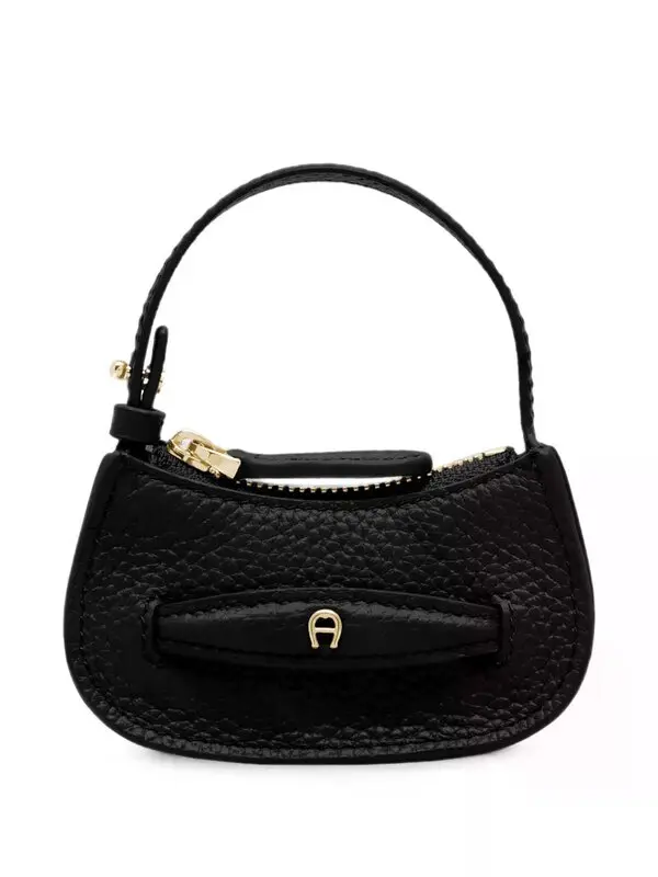 AIGNER Cavallo Mini Bag Charm - Black