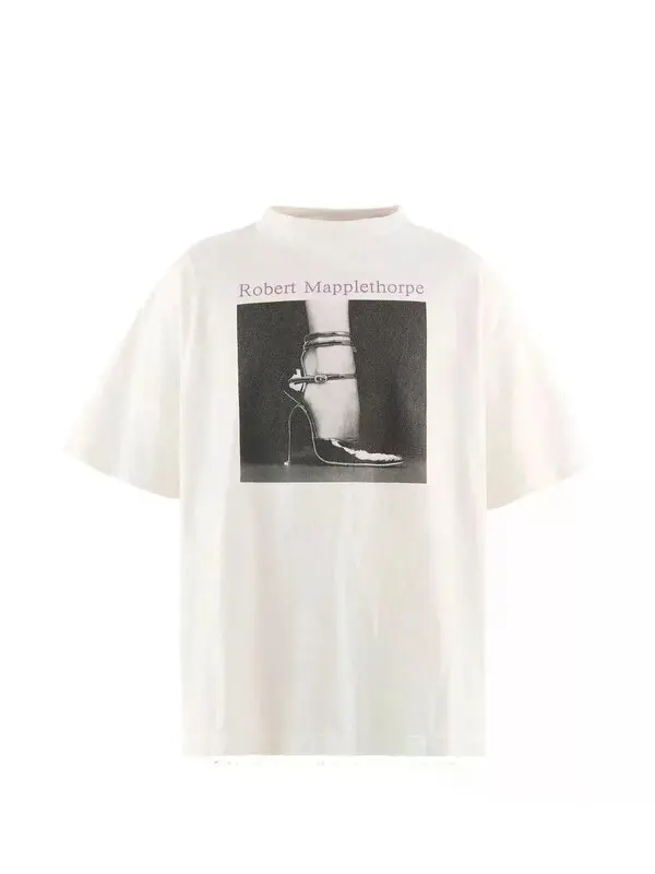 SAINT MXXXXXX Robert Mapplethorpe Photographic-print T-shirt - Neutrals