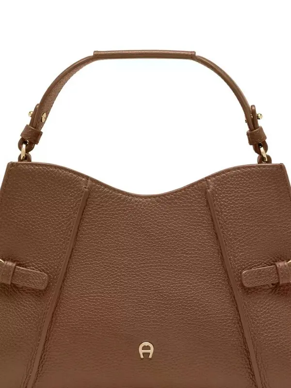 AIGNER Medium Cavallo Leather Shoulder Bag