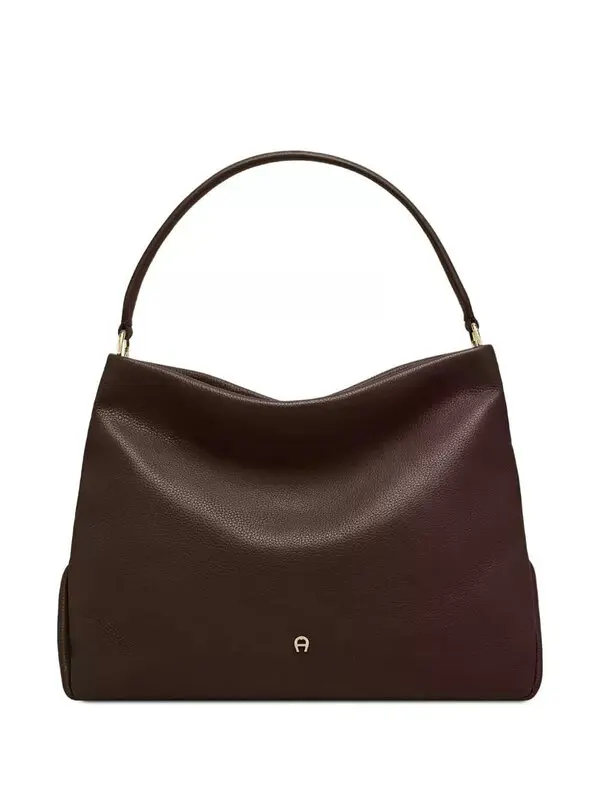 AIGNER Medium Paola Leather Shoulder Bag