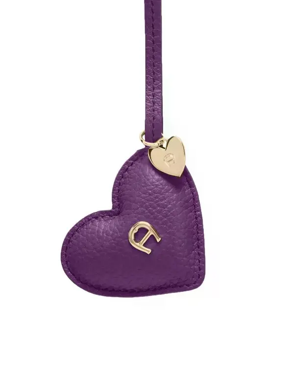 AIGNER Ciondollini Heart-shaped Logo-plaque Bag Charm